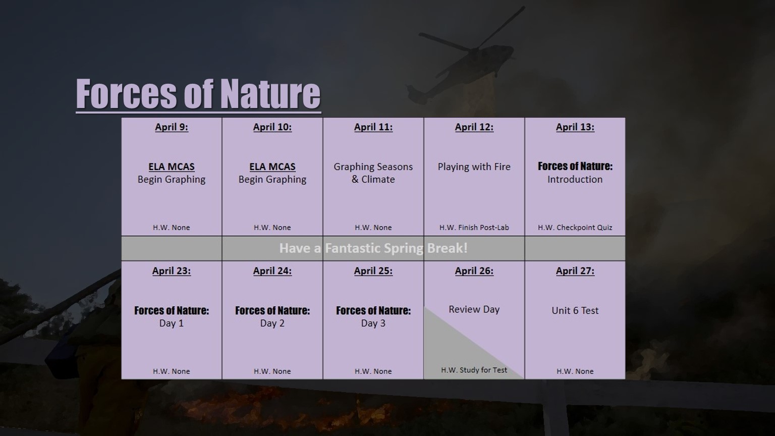 Forces of Nature – Day 1 – www.MrAscience.com