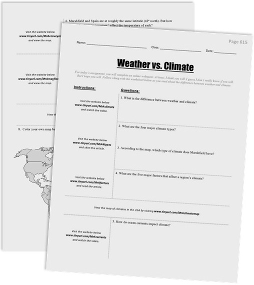 Weather vs. Climate – www.MrAscience.com